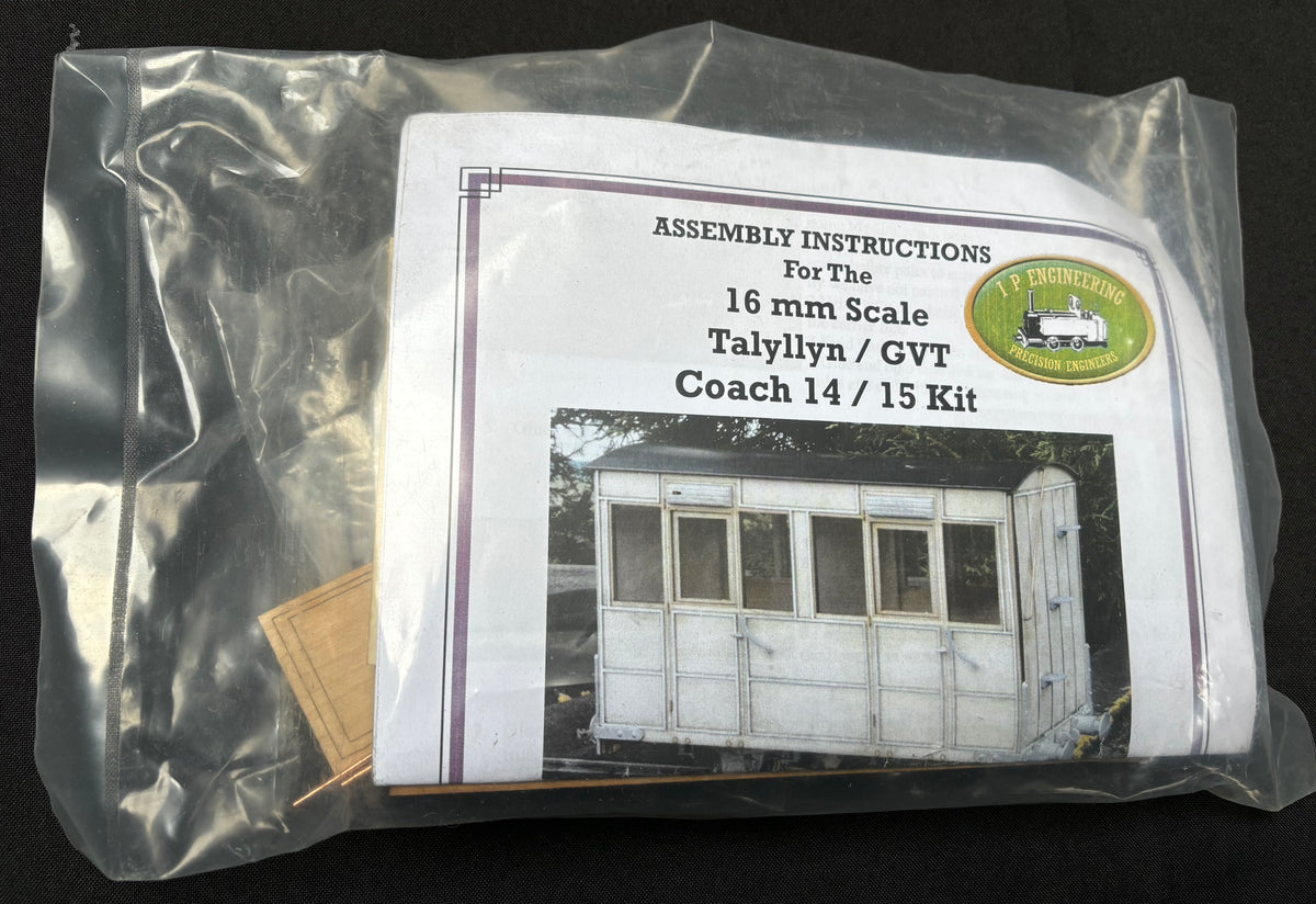 IP Engineering- 16mm scale Talyllyn/GVT Coach 14/15 Kit – ASH Models